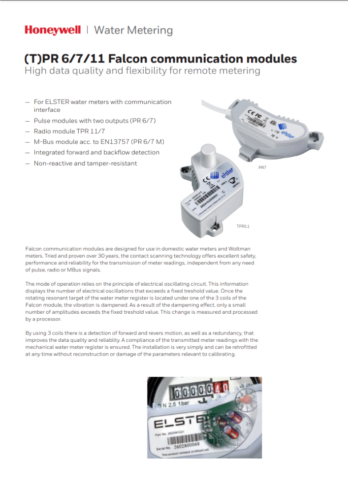 Elster PR7 & PR6 Inductive Pulsers - Flotech Solutions